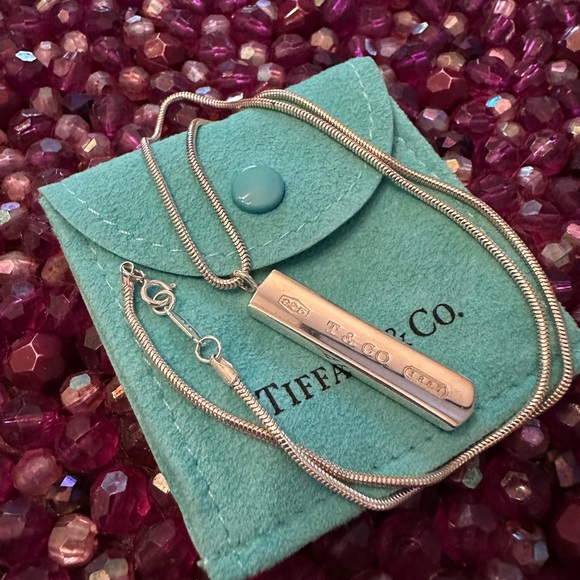 Tiffany & Co. | Jewelry | Tiffany Co 837 Concave Bar Drop On Snake ...